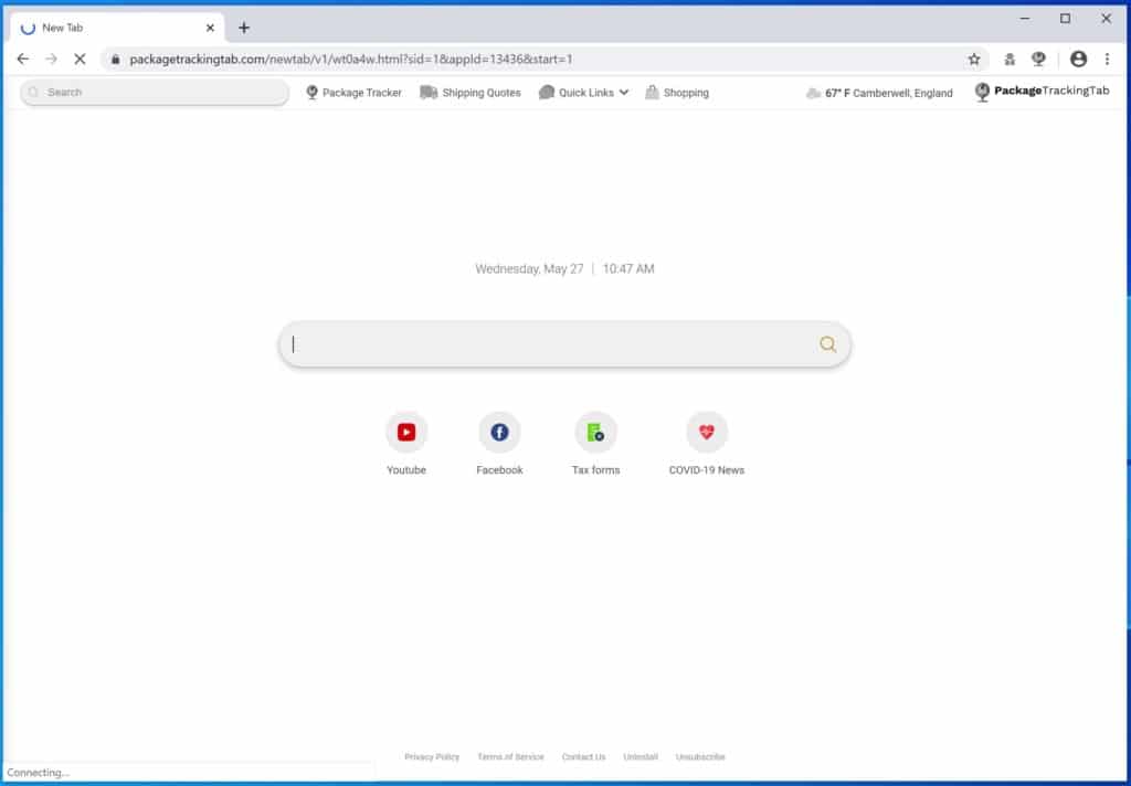 Remove PackageTrackingTab.com [Updated October 2025]