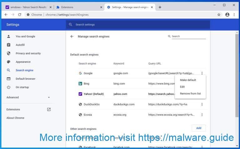 Remove Yahoo Virus December 2022