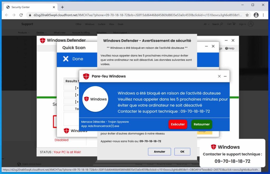 Remove Windows Defender (Fake) POP-UPs